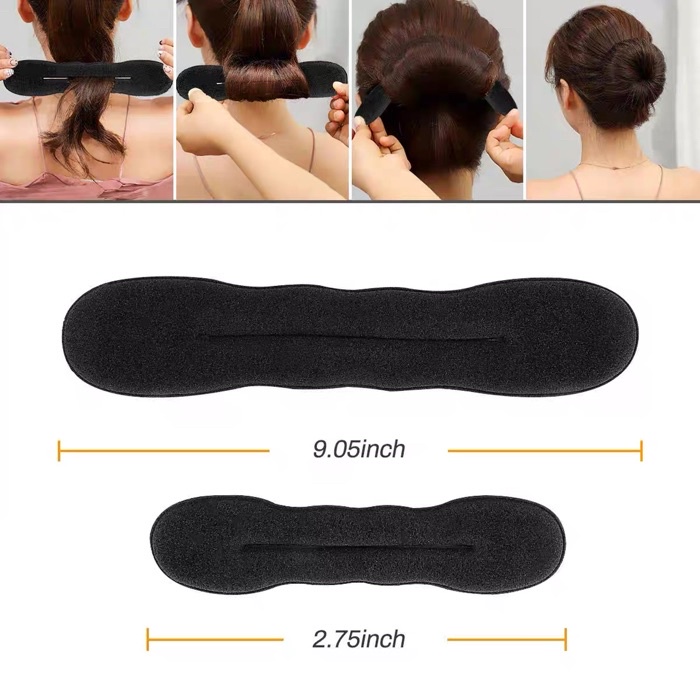 Scrunchie Sanggul DIY Donut Bun Hair Sharper Magical Sponges Head ...