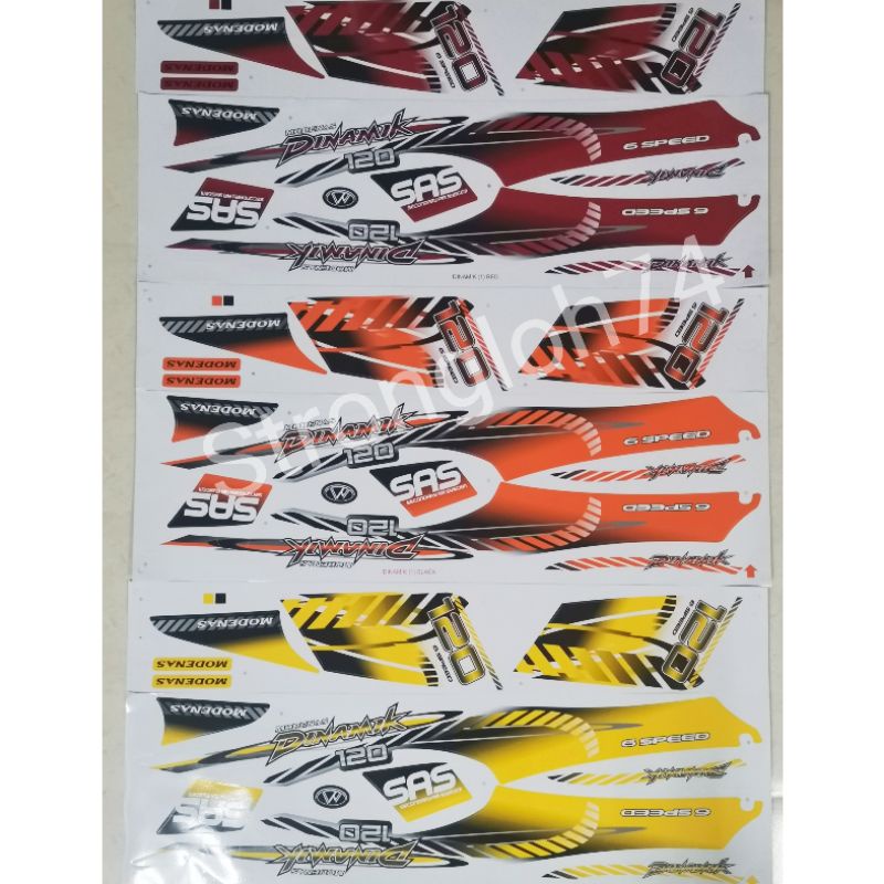 DINAMIK 120 (1) MODENAS BODY STICKER | Shopee Malaysia
