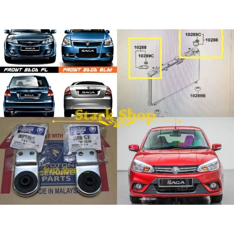 ORIGINAL PROTON BLM/FLX SAGA VVT 2016~2020 RADIATOR TOP BRACKET WITH ...