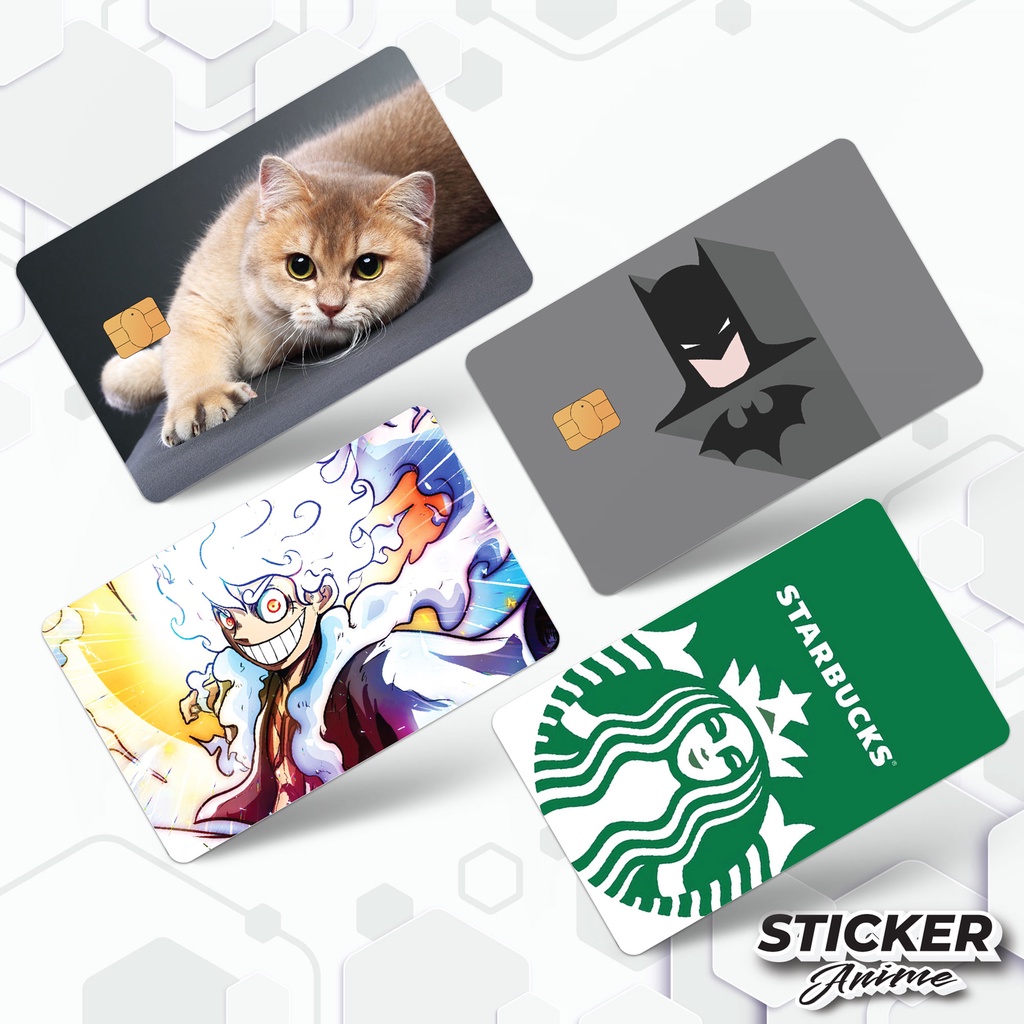 Sticker Anime One Piece Naruto Dragon Ball ATM Bank Card Access Touch n ...