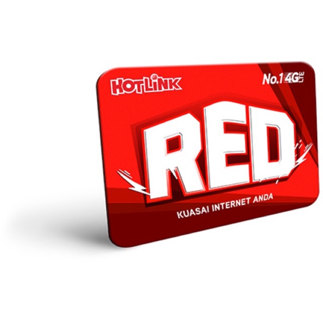 Hotlink Red Prepaid Sim | Shopee Malaysia