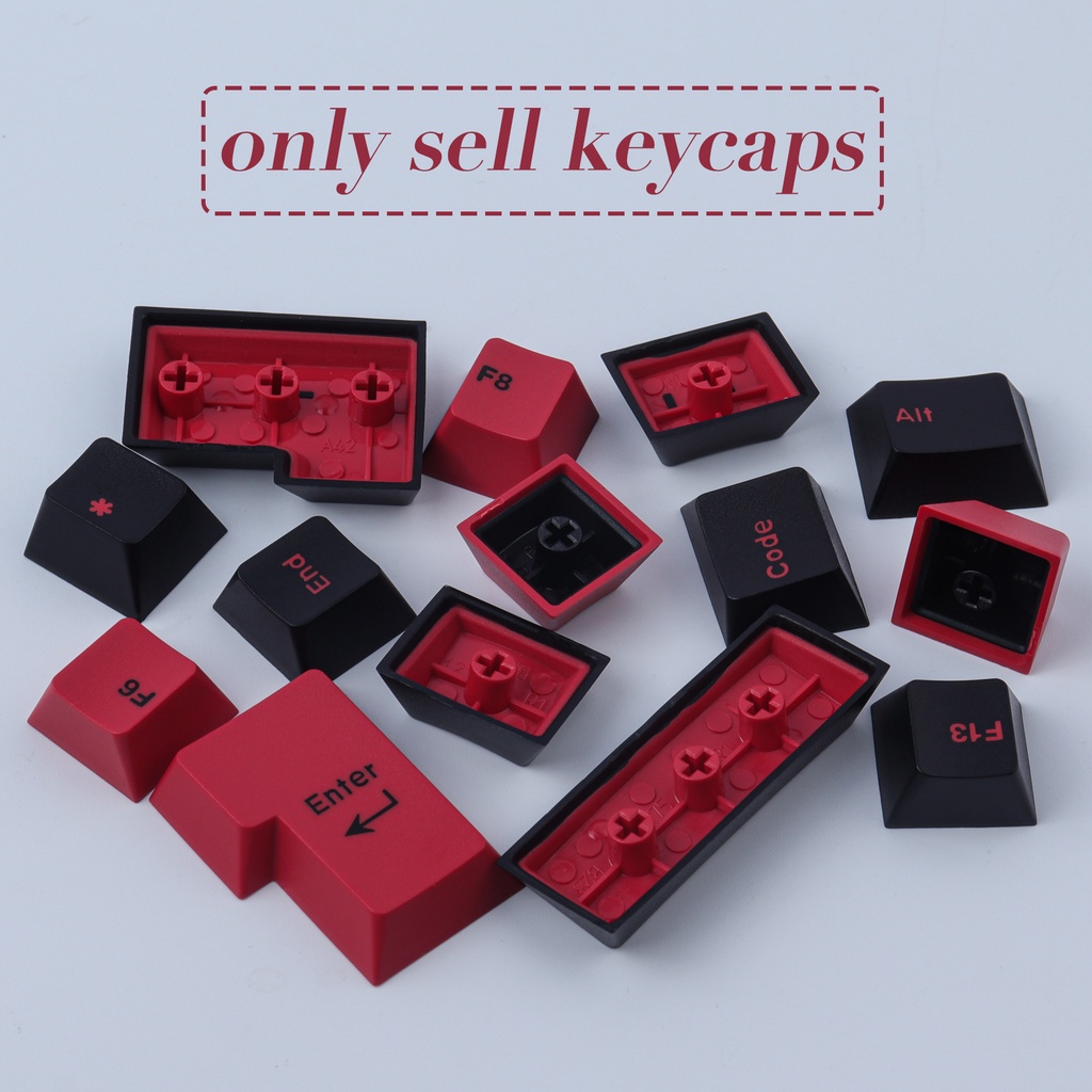 GMK Evil Dolch Keycaps 171 Keys ABS Double Shot Cherry Profile Keycaps ...