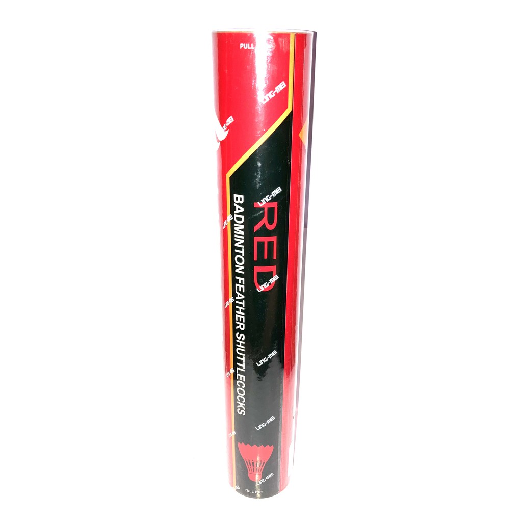 Ling Mei Red Badminton Shuttlecock (1 Tube) [100% Original] | Shopee ...