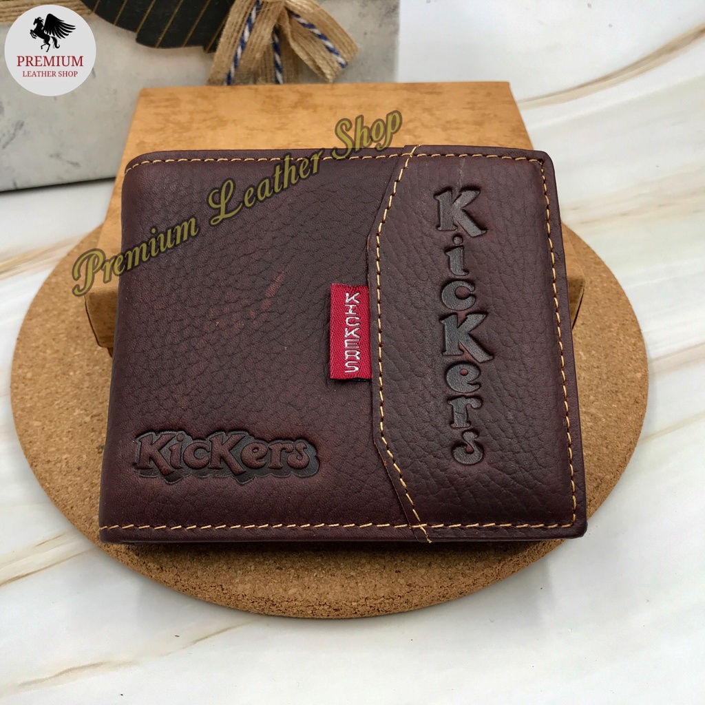 Leather Wallet Short Wallet Genuine Leather Dompet Kulit Lelaki Beg ...