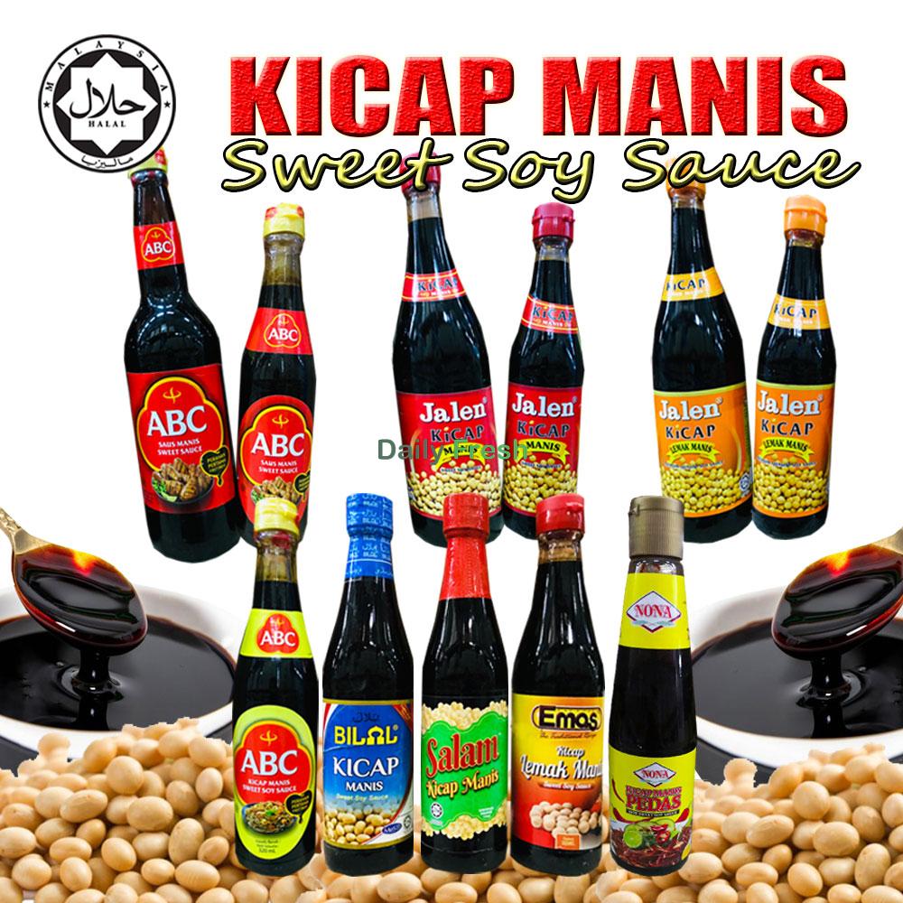 Kicap Manis / Kicap Lemak Manis 甜酱油 HALAL ABC / Bilal / Emas / Jalen ...