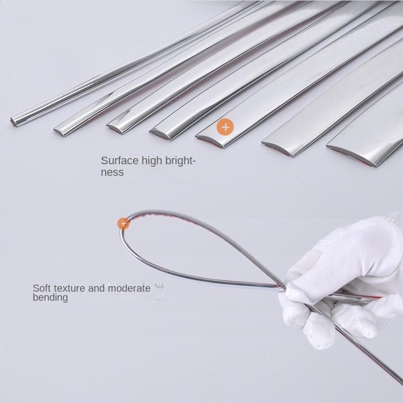 Automobile Decorating Strip Car Window Light Bar Chrome Strip Middle ...