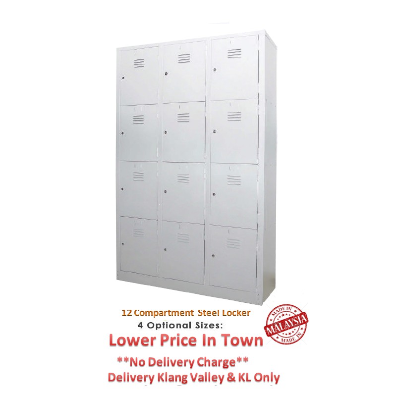 Steel Locker | 12 Compartment Steel Locker | Shopee Malaysia