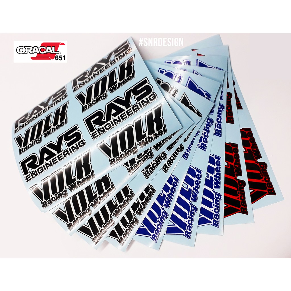 Volk Racing TE37 rim sticker | Shopee Malaysia