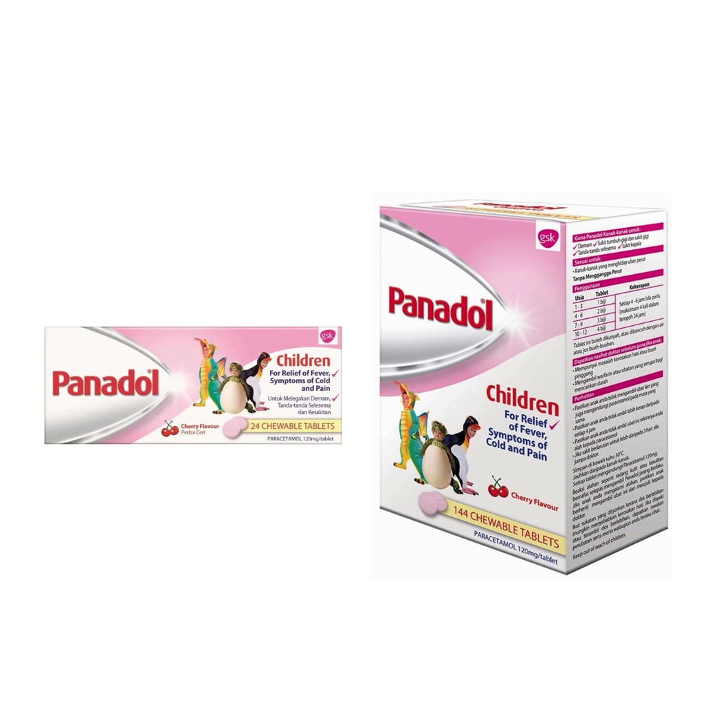 (24/144 TABLETS) Panadol Children for Fast Pain Relief Panadols Panadol ...