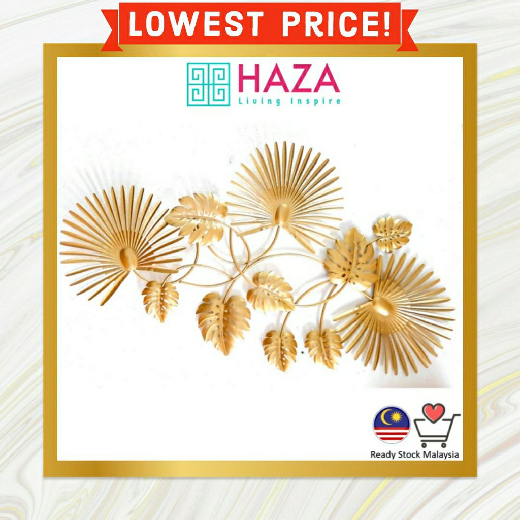 🔥 READY STOCK 🇲🇾 🔥 Iron Wall Deco Metal Golden SSF IKEA Mirror Wall Art ...