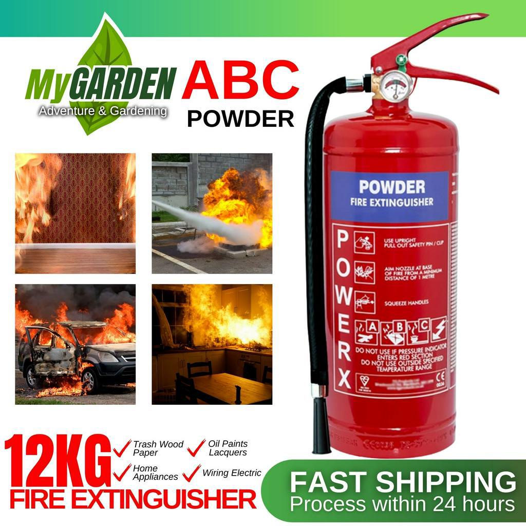 12KG ABC Powder Fire Extinguisher for Car Home Office Portable ...