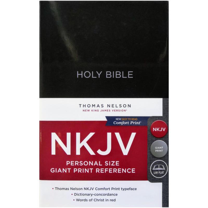 (BK) Holy Bible · NKJV · Personal Size · Giant Print · Reference · Red Letter · Comfort Print ...
