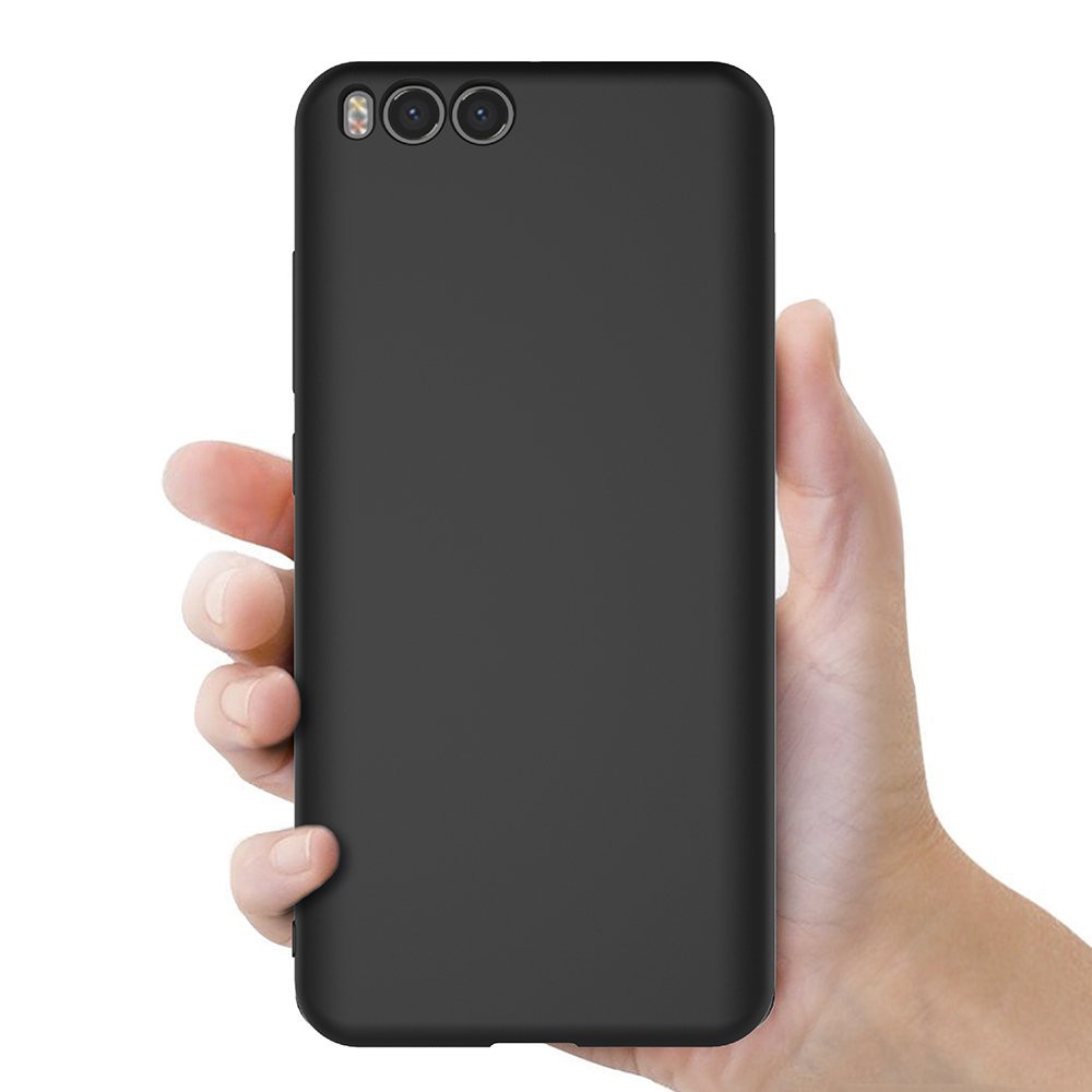 Xiaomi Mi 6 Case Matte Silicon Soft TPU Back Cover Xiaomi Mi6 Black ...