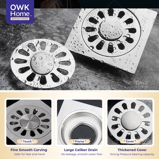 10/15cm SUS304 Stainless Steel Washing Machine Floor Trap Drain Grating ...