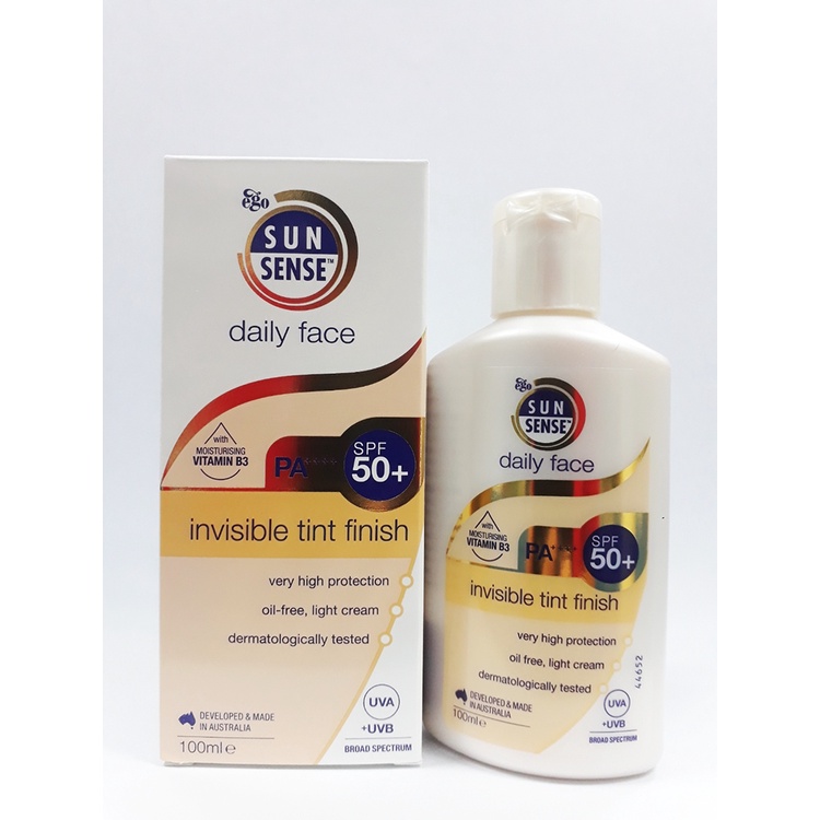 EGO SunSense Daily Face Invisible Tint Finish SPF50+ PA++++ 100ml ...