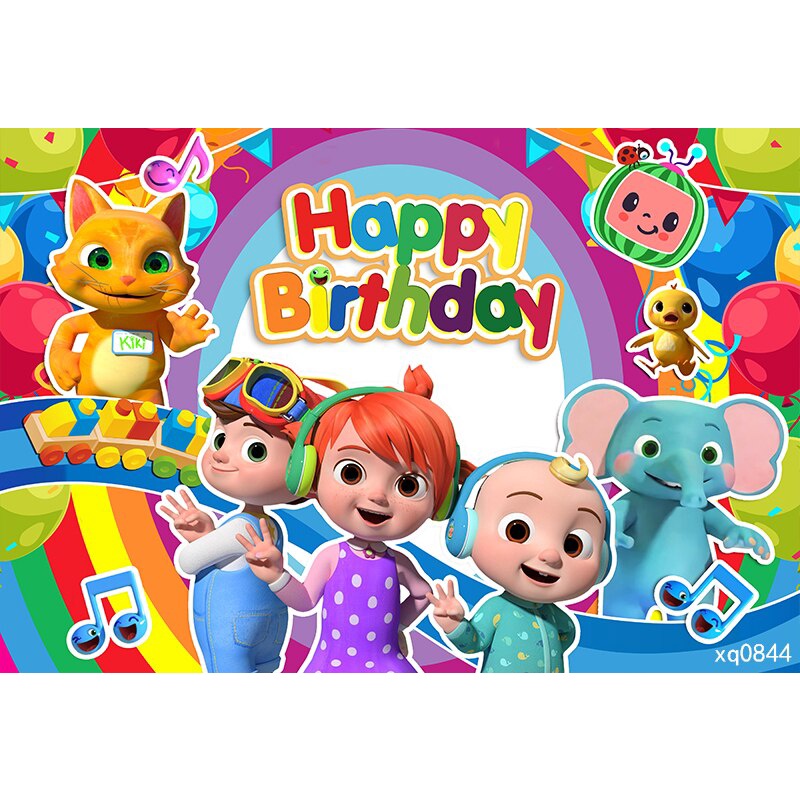 Cocomelon Family Photography Backdrops decoration supplies Children ...