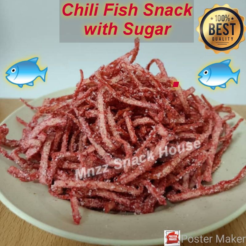 🔥 New 🔥Halal Chili Fish Snack With Sugar Snek Ikan bercili dan Bergula ...