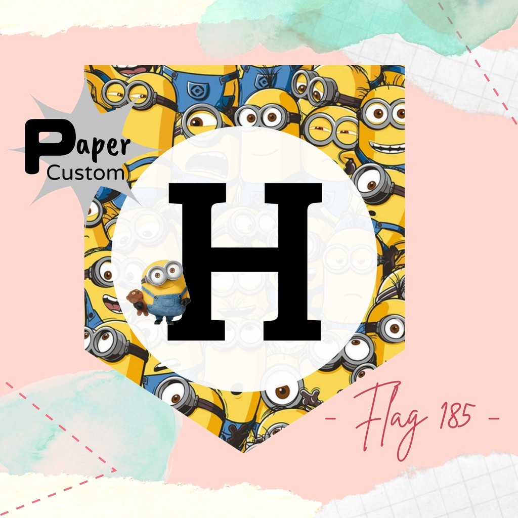 Bunting Flag Theme Minions | Shopee Malaysia