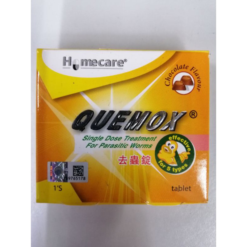 Quemox parasitic worms 1s/ 蛔虫药 /ubat cacing | Shopee Malaysia