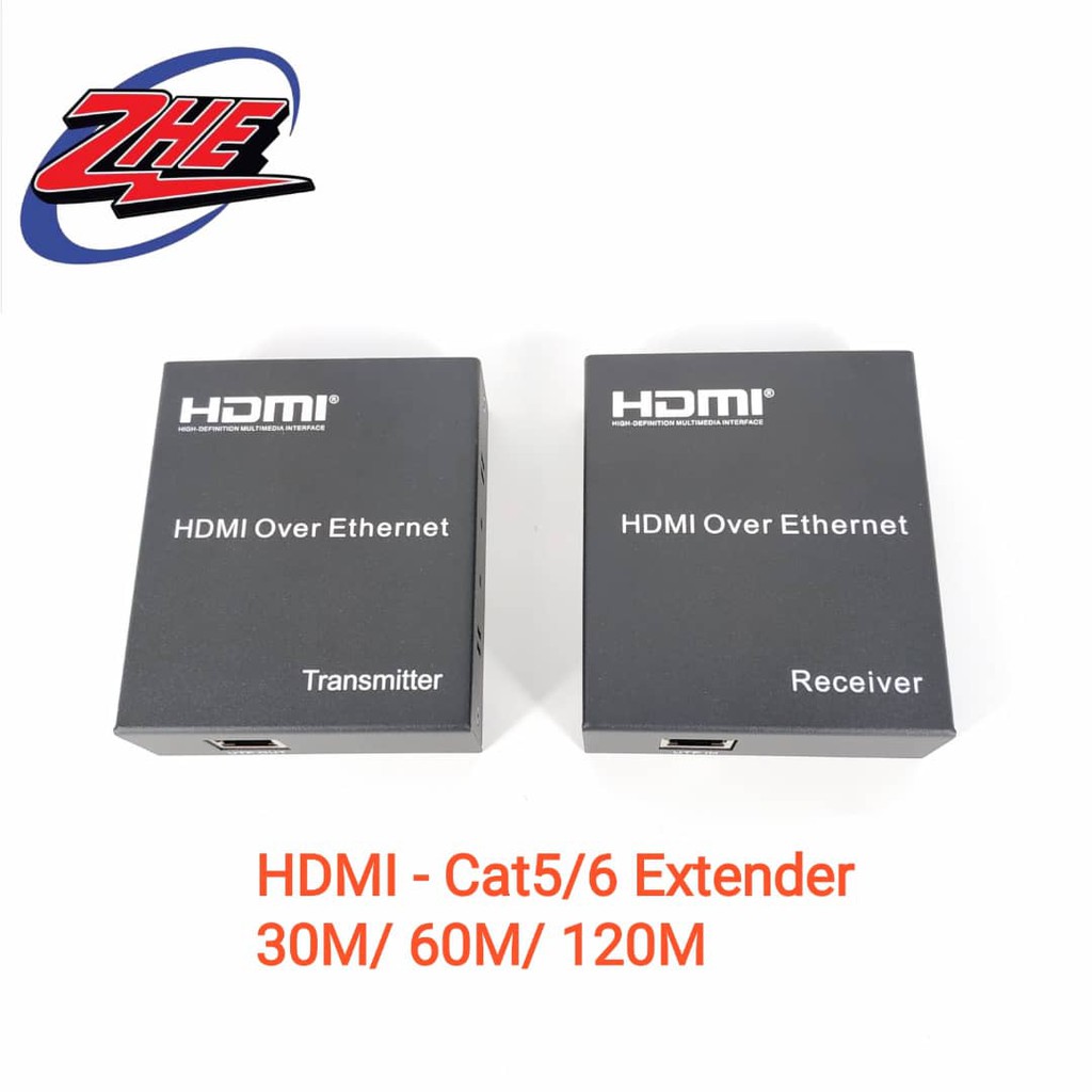 HDMI Extender 30/60/120m HDMI over UTP Cat5e/Cat6 LAN Ethernet cable ...