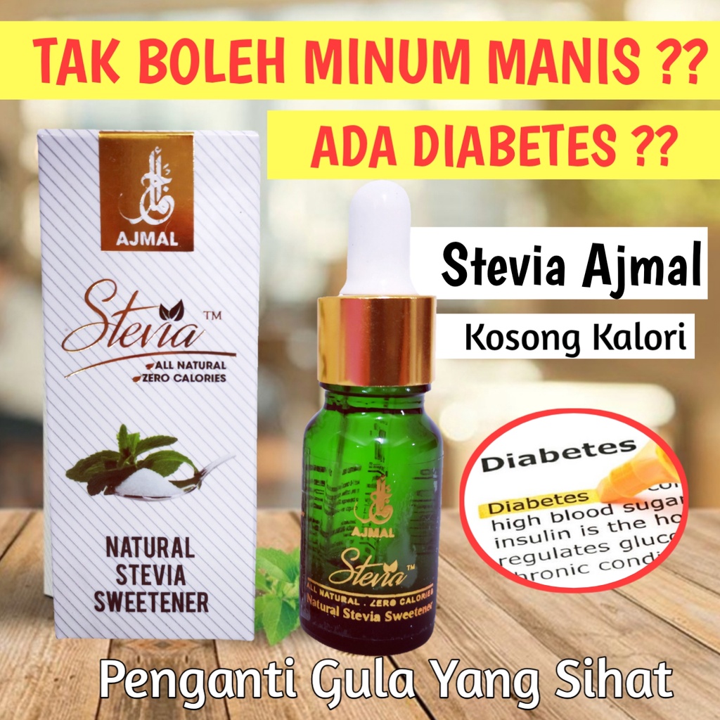 Ajmal Stevia (Nama baru ALAJMAL) Sweetener Zero Calories Sugar ...