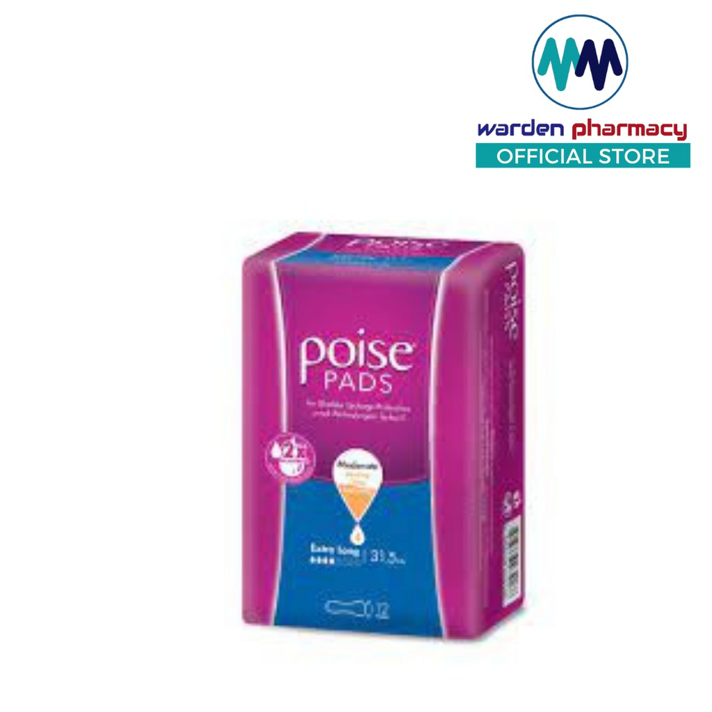 Poise Pads Extra Long Plus For Heavy Bladder 36cm 10's / Extra Long For ...