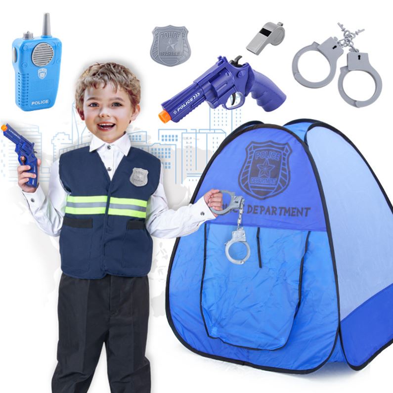 🍀🅔&🅔🍀Costume Pretend Cosplay Police Man Theme Playset | Shopee Malaysia