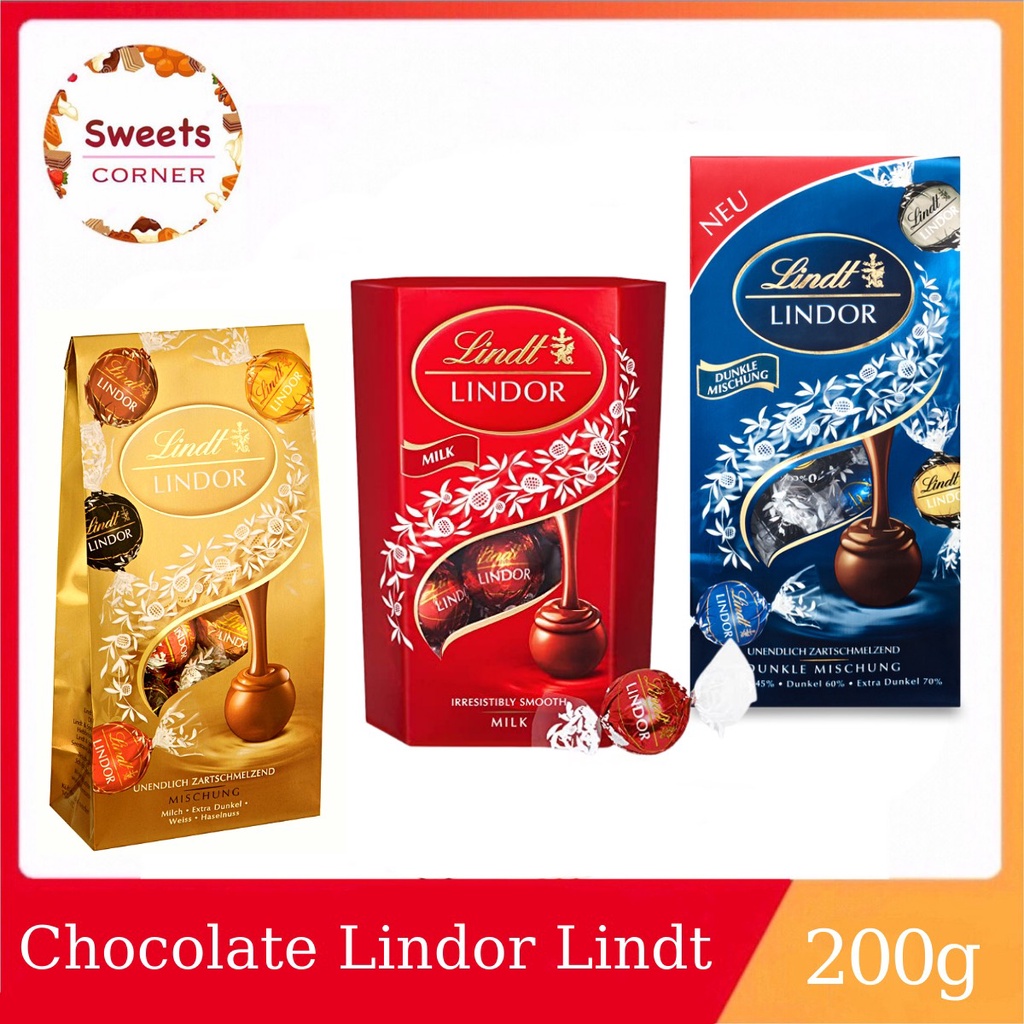 Lindor Lindt mixed chocolate 200g (3 colors) | Shopee Malaysia