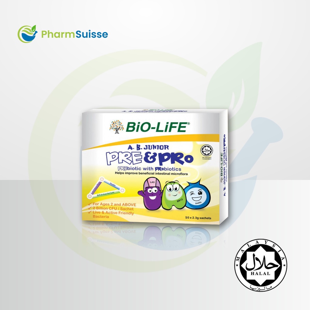 BIOLIFE A.B JUNIOR PREBIOTICS & PROBIOTICS 50S | Shopee Malaysia