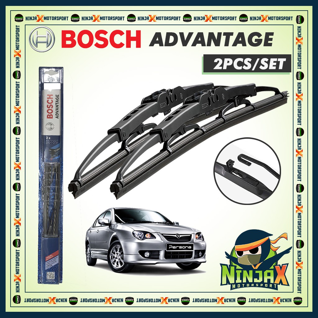 Ready Stock Original Bosch Advantage Wiper Set Blade U-Hook For Proton Persona Old | Shopee Malaysia