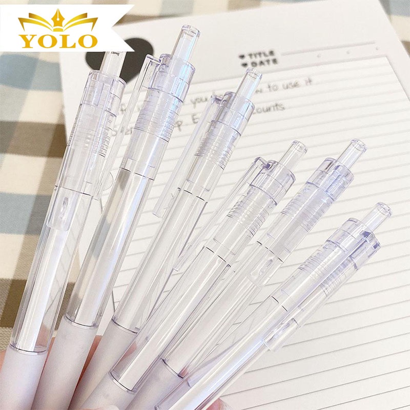 Water Ballpoint Pen Nib Black Gel Nib Muji 0.5mm Stationery School ...