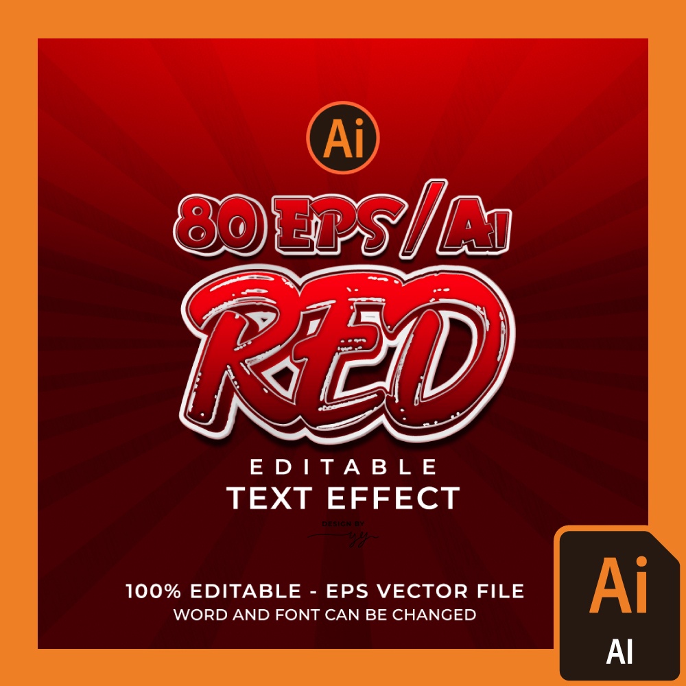80 𝑬𝑷𝑺/𝑨𝒊 𝑹𝒆𝒅 𝑬𝒅𝒊𝒕𝒂𝒃𝒍𝒆 𝑻𝒆𝒙𝒕 𝑬𝒇𝒇𝒆𝒄𝒕 [ .eps ] | Shopee Malaysia