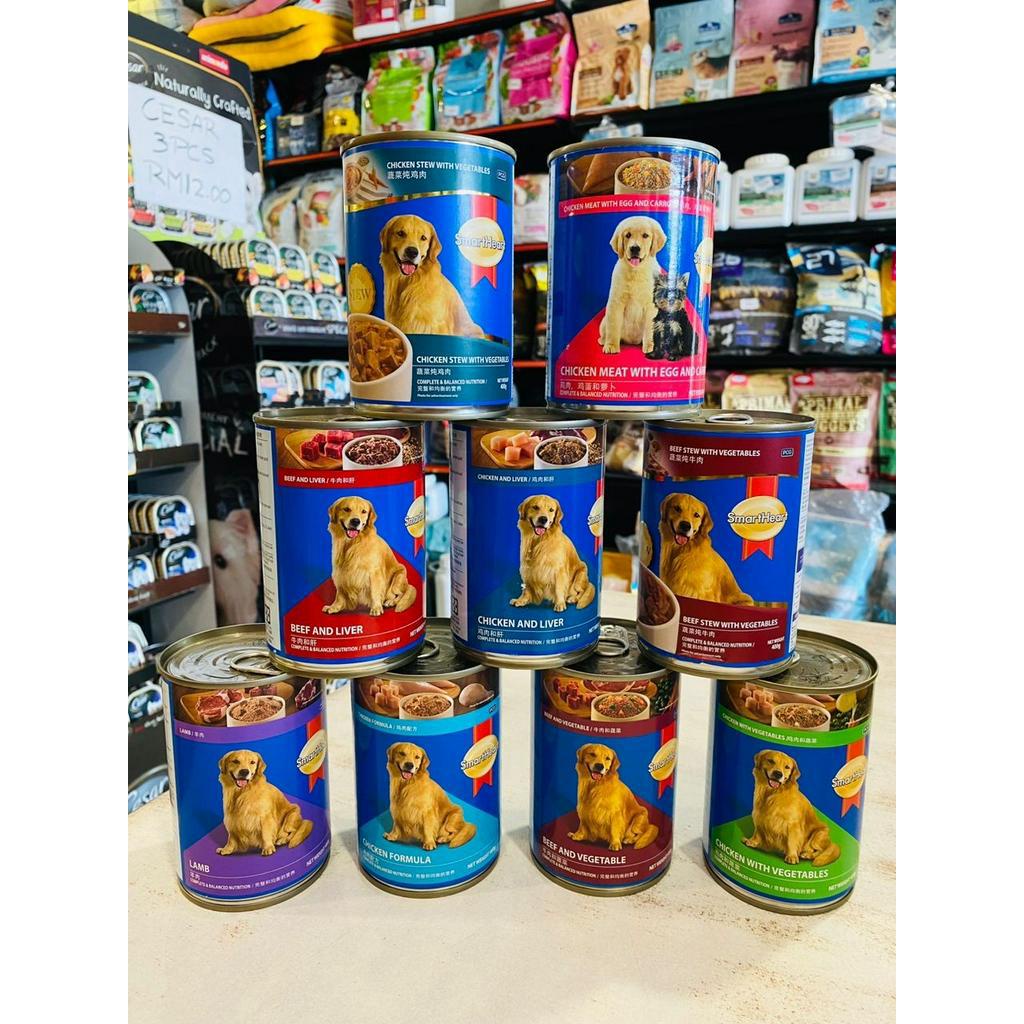 SmartHeart Dog Canned Food 400g(9 flavor to choice) | Shopee Malaysia
