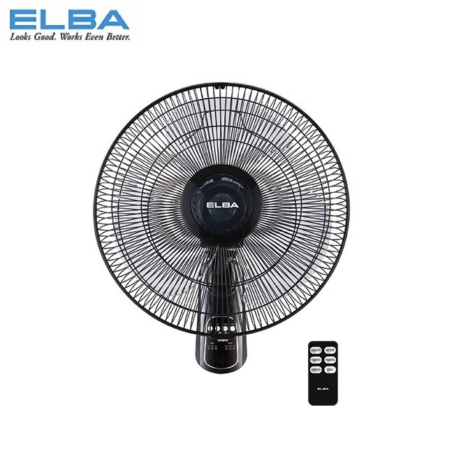 Elba Remote Control Wall Fan (16") EWMF-E1646RC(BK) | Shopee Malaysia