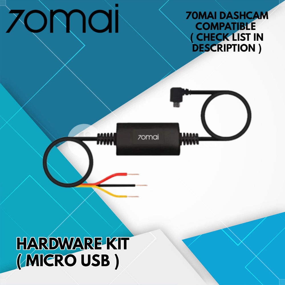 70mai Hardware Kit Hardwire for 70mai A800 4K Dash Cam, A800S, Reaview ...