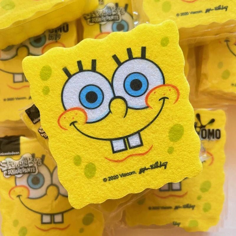 🎉Offer🧽Dishwashing Cloth Sponges SpongeBob Shape | Shopee Malaysia