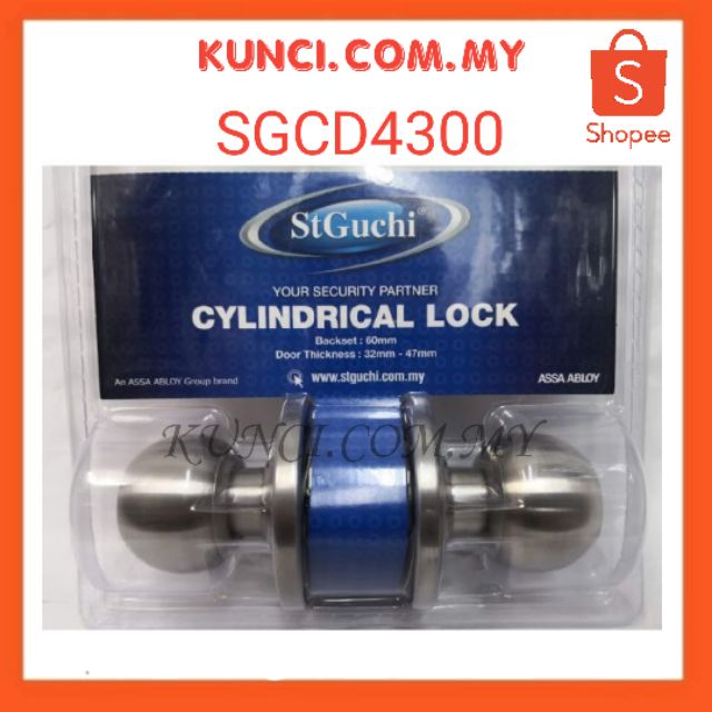 ORIGINAL ST GUCHI CYLINDRICAL DOOR LOCK SGCD4300 | Shopee Malaysia
