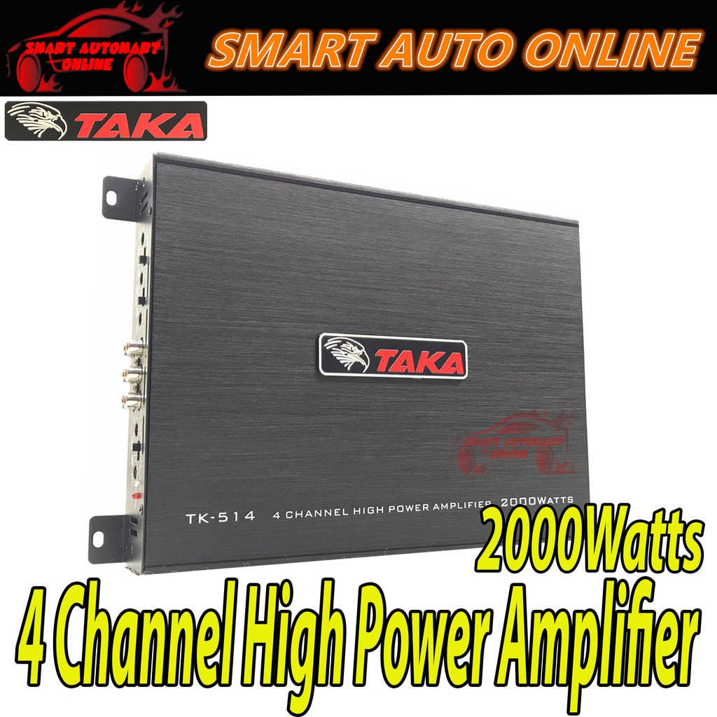 TAKA Car Power Amp 2000Watts 4-CH Channel | Shopee Malaysia
