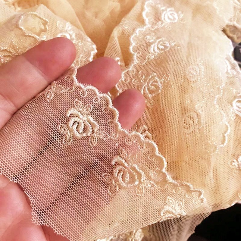 1Meter Colorful Rose Rayon Lace Trim Accessories Clothing Border 5CM ...