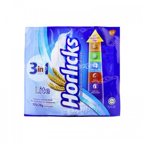 Horlicks 3 in 1 - Lite (10 Sticks x 28g) | Shopee Malaysia