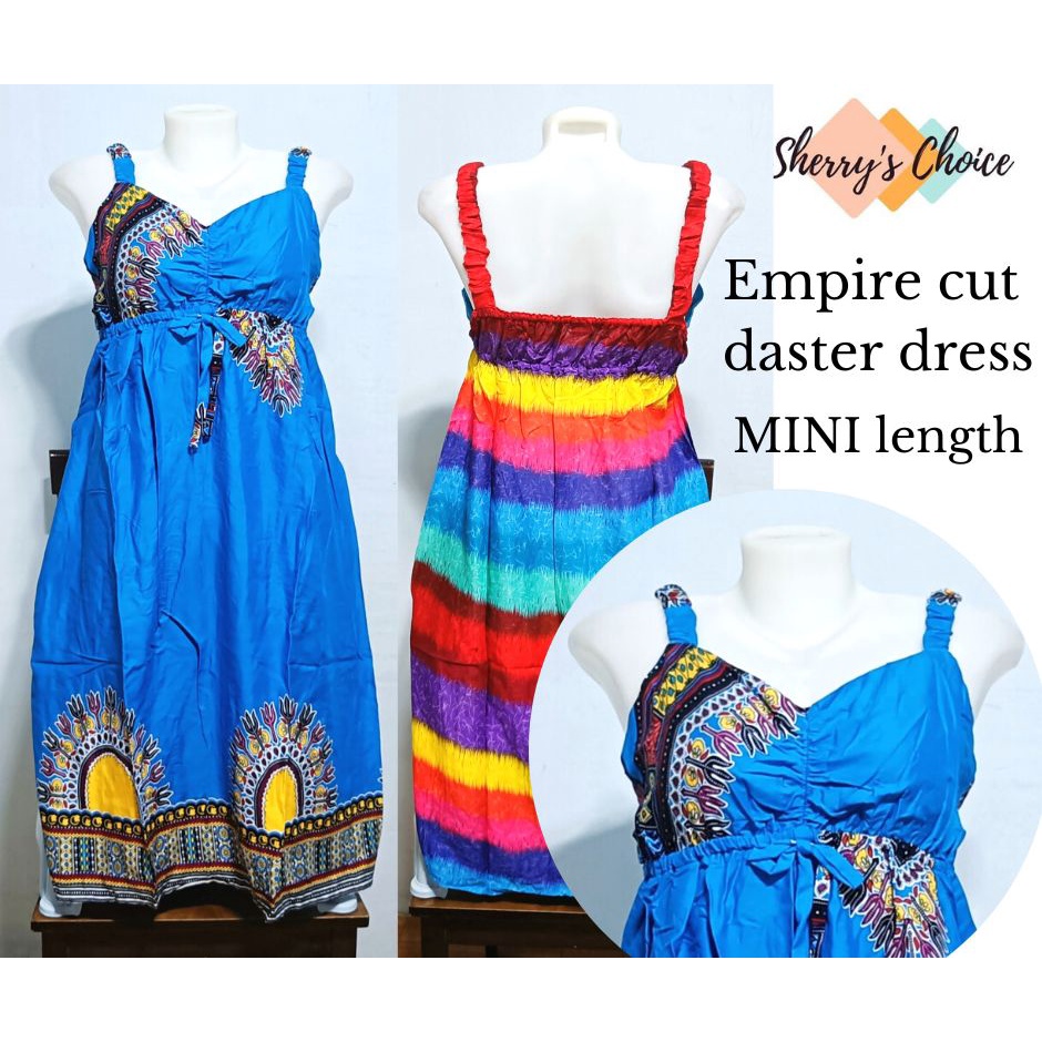Empire cut duster Bangkok Challis duster Petite size | Shopee Malaysia