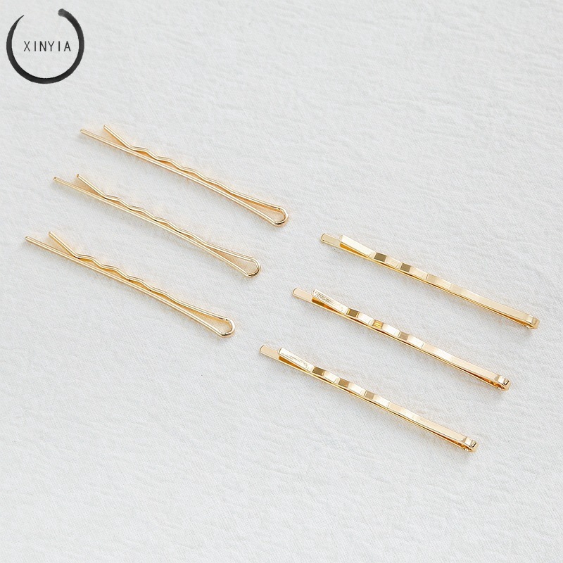 1pc DIY Gold Color Hair Clips for Women-XYA | Shopee Malaysia