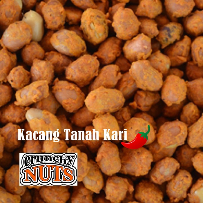 300g Kacang Kari Pedas Rangup /Curry Spicy Coated Nuts.Kacang Bersalut ...