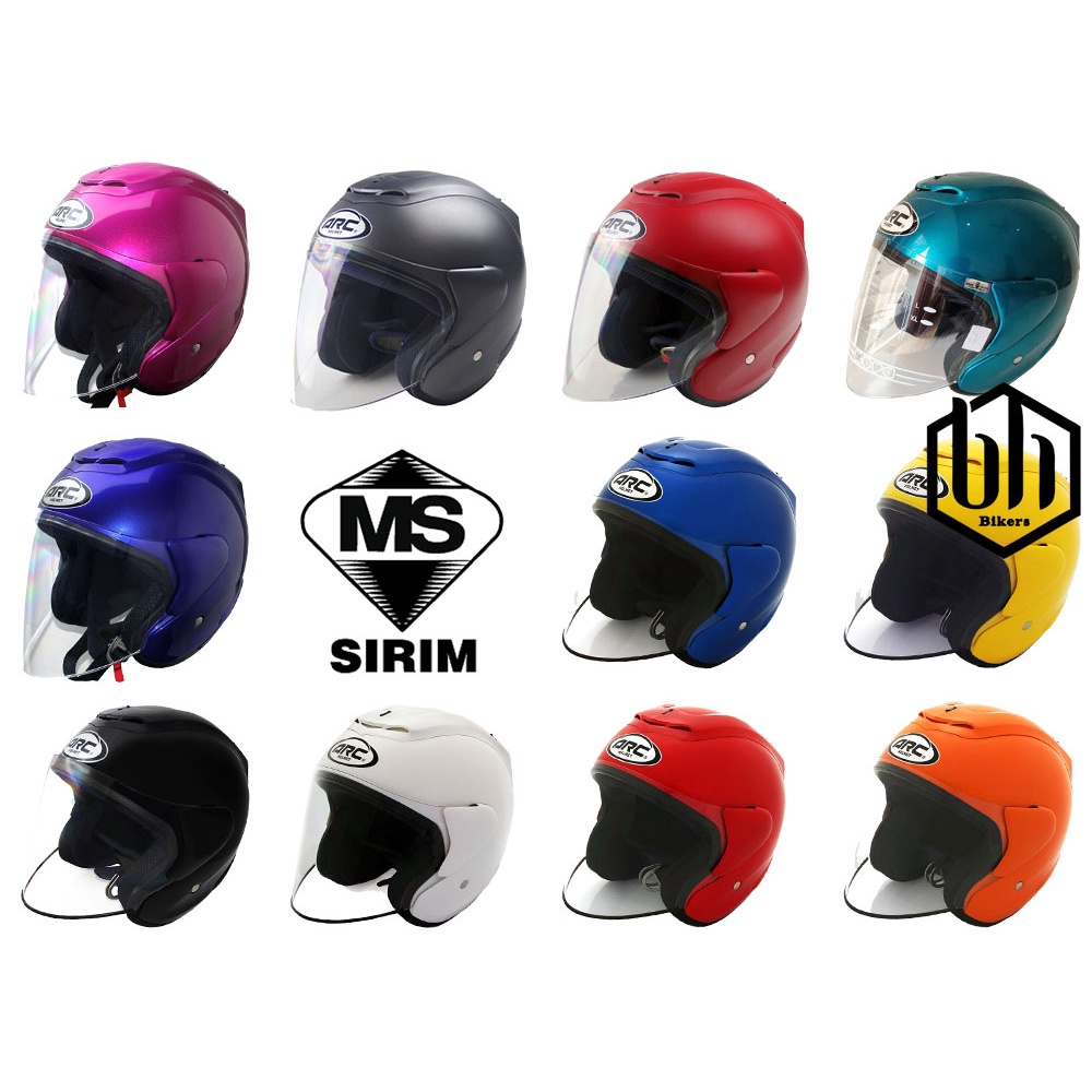 HELMET ARC RITZ SHINING / MATT COLOUR 100% ORIGINAL ARC ( SIRIM ...