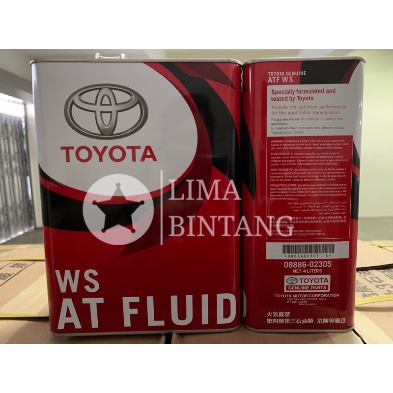 Toyota WS ATF 4L Automatic Transmission Fluid (JAPAN SPEC BUCKET) | Shopee Malaysia