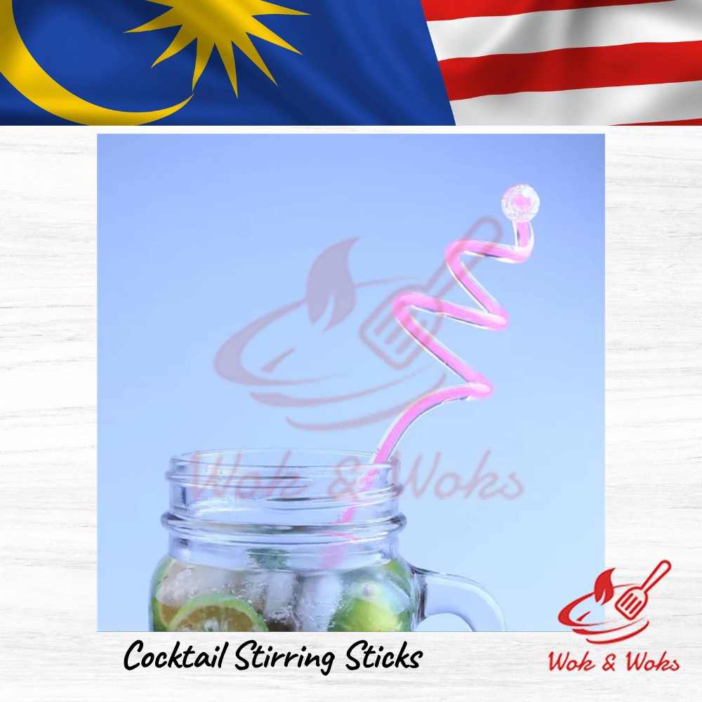 Acrylic Cocktail Stirring Stick / Tongkat Mengacau Minuman Akrilik ...