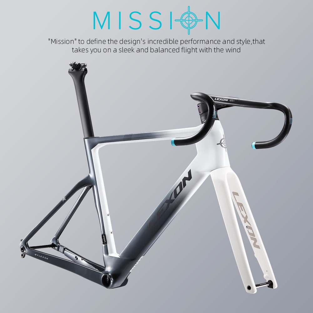 2024 LEXON DiscBrake Carbon Road Bike Frame Fully Hidden Cable Line ...