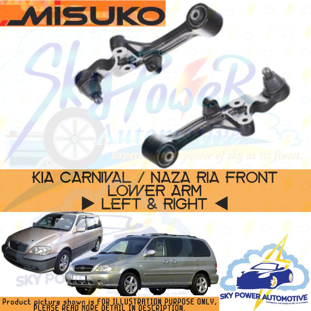 KIA CARNIVAL 2.5 / NAZA RIA MISUKO LOWER ARM (FRONT LEFT & RIGHT ...
