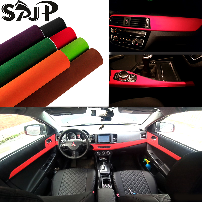 Velvet Fabric Suede Cloth Car Wrap Vinyl Film Sticker Self Adhesive Car ...