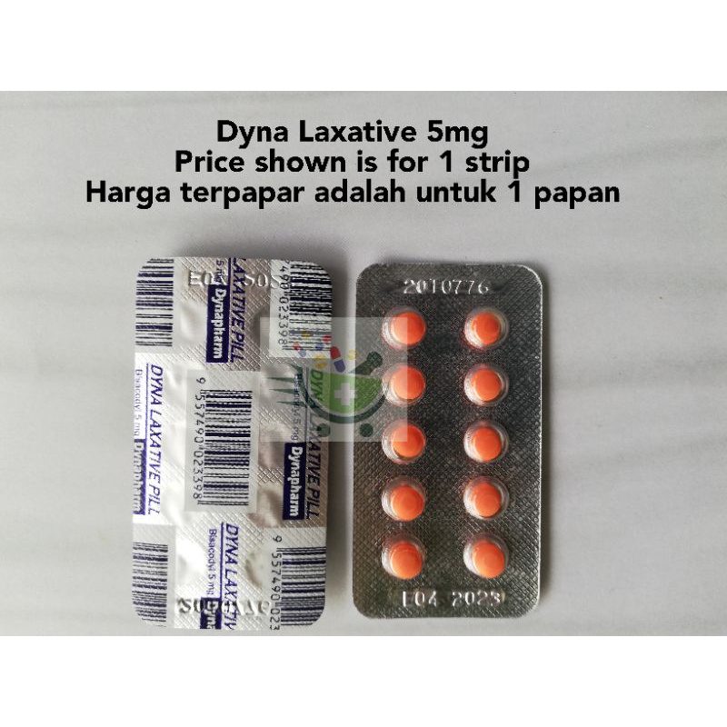 Ubat Sembelit Treat Constipation Dyna Laxative 10's(1Strip/1papan ...
